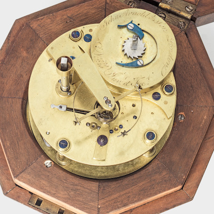 Bonhams : A rare late 18th century mahogany two-day marine chronometer ...