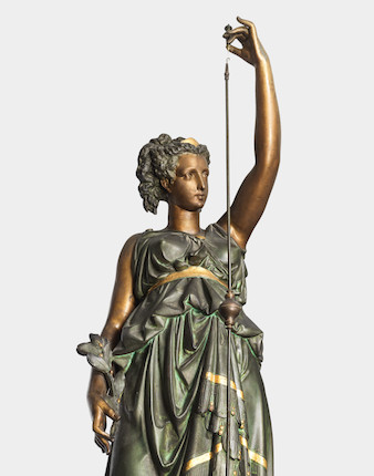 Bonhams : A fine and very rare large late 19th century patinated and ...