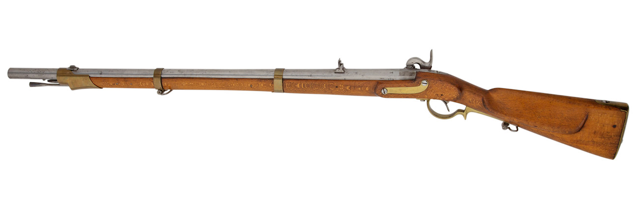 Bonhams : A rare 18.1mm 'M1844 Augustin' tube-lock infantry rifle by ...