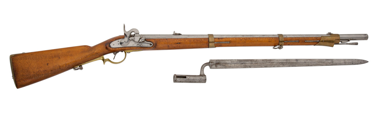 Bonhams : A rare 18.1mm 'M1844 Augustin' tube-lock infantry rifle by ...