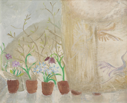 Bonhams : Winifred Nicholson (British, 1893-1981) My Bedroom Window 48. ...