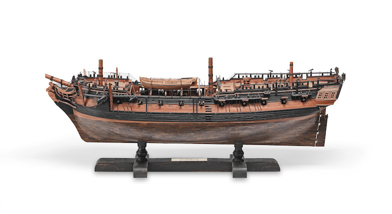 Bonhams : A Scale Model of the Porcupine-Class Post Ship H.M.S. Pandora ...