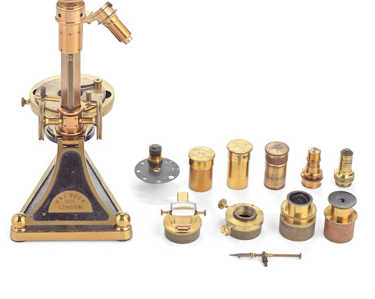Bonhams : A R & J Beck 'Simple' Model Compound Monocular Microscope ...