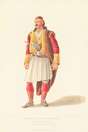 Bonhams : CARTWRIGHT (JOSEPH) Selections of the Costume of Albania and ...