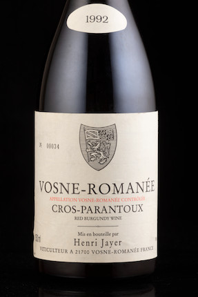 Bonhams : Vosne-Romanée 1er Cru, Cros Parantoux 1992, Henri Jayer (1 ...