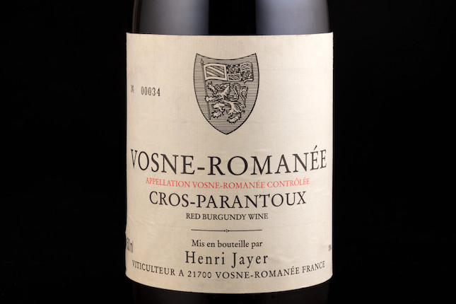 Bonhams : Vosne-Romanée 1er Cru, Cros Parantoux 1992, Henri Jayer (1 ...