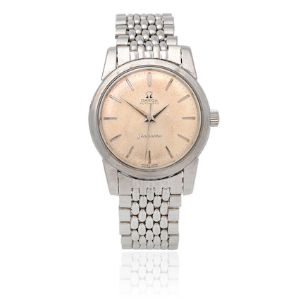 Bonhams : Omega. A stainless steel automatic bracelet watch Seamaster ...