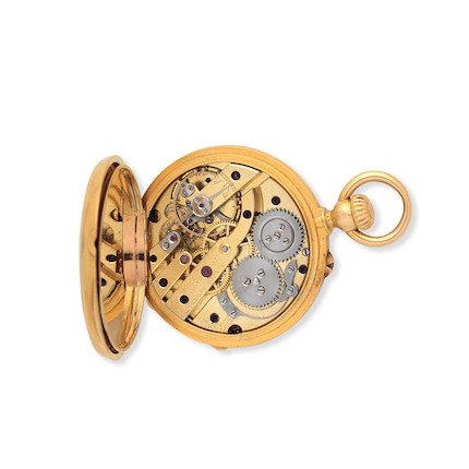 Bonhams : Henry Capt, Genève. An 18K gold diamond set keyless wind half ...