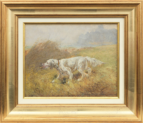 Bonhams : Eugene Petit (French, 1839-1886) Laverack Setter in a Landscape