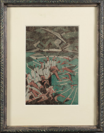 Bonhams : Claude Flight (British, 1881-1955) Boys Bathing The rare ...