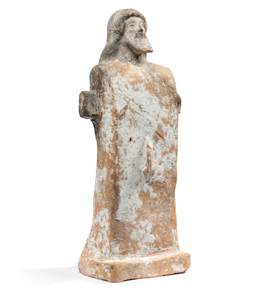 Bonhams : A Greek terracotta ithyphallic herm of Hermes