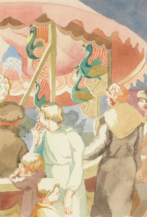 Bonhams : Thérèse Lessore (French/British, 1884-1945) Watching the Show ...