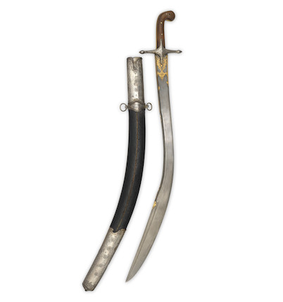 Bonhams : An Ottoman gold-damascened steel sword (kilij) Turkey, 19th ...