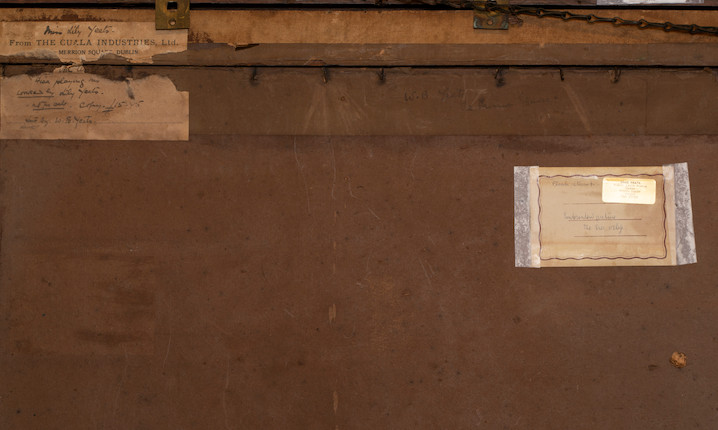 Bonhams : Lily Yeats (Irish, 1866-1949) Fisa Playing His Harp, after a ...