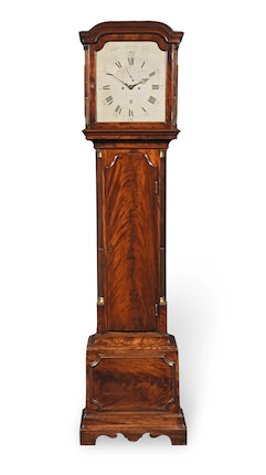 Bonhams : A late 18th century mahogany longcase clock with deadbeat ...