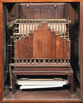 Bonhams : A fine and rare 19th century brass inlaid mahogany floor ...