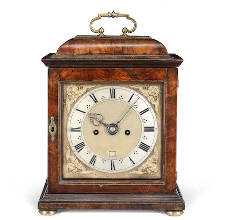 Bonhams : A late 17th century walnut veneered table Clock Joseph Knibb ...