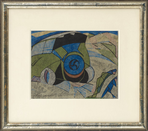 Bonhams : Claude Flight (British, 1881-1955) Paris Omnibus Linocut ...