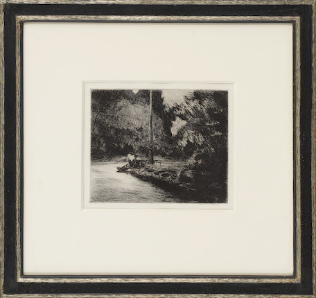 Bonhams : Edward Hopper (American, 1882-1967) Night in the Park Etching ...