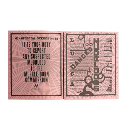 Bonhams : Harry Potter A Prop Propaganda Pamphlet From Harry Potter And ...