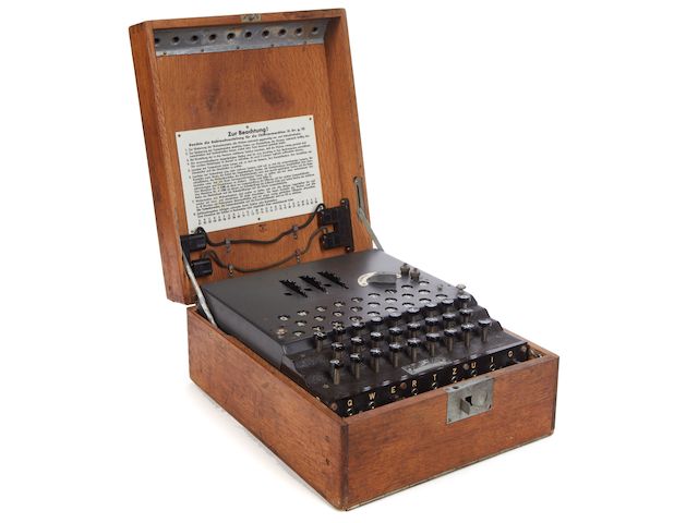Bonhams : Rare German Enigma enciphering machine on offer at Bonhams ...