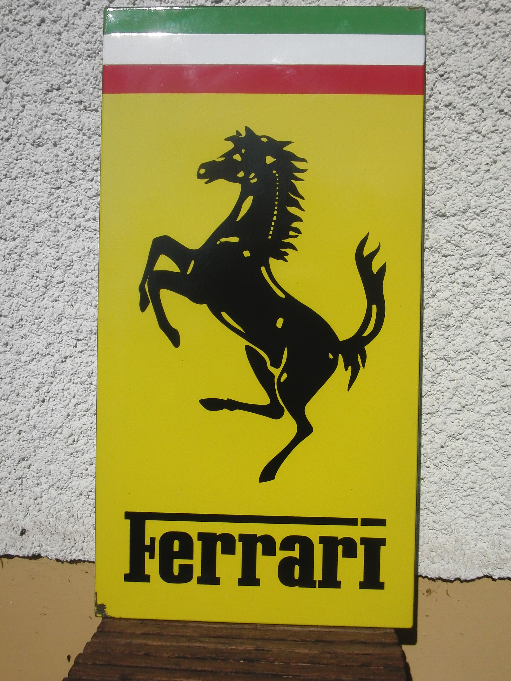 Bonhams Cars : Ferrari sign W43cm H83cm, ca. 1980