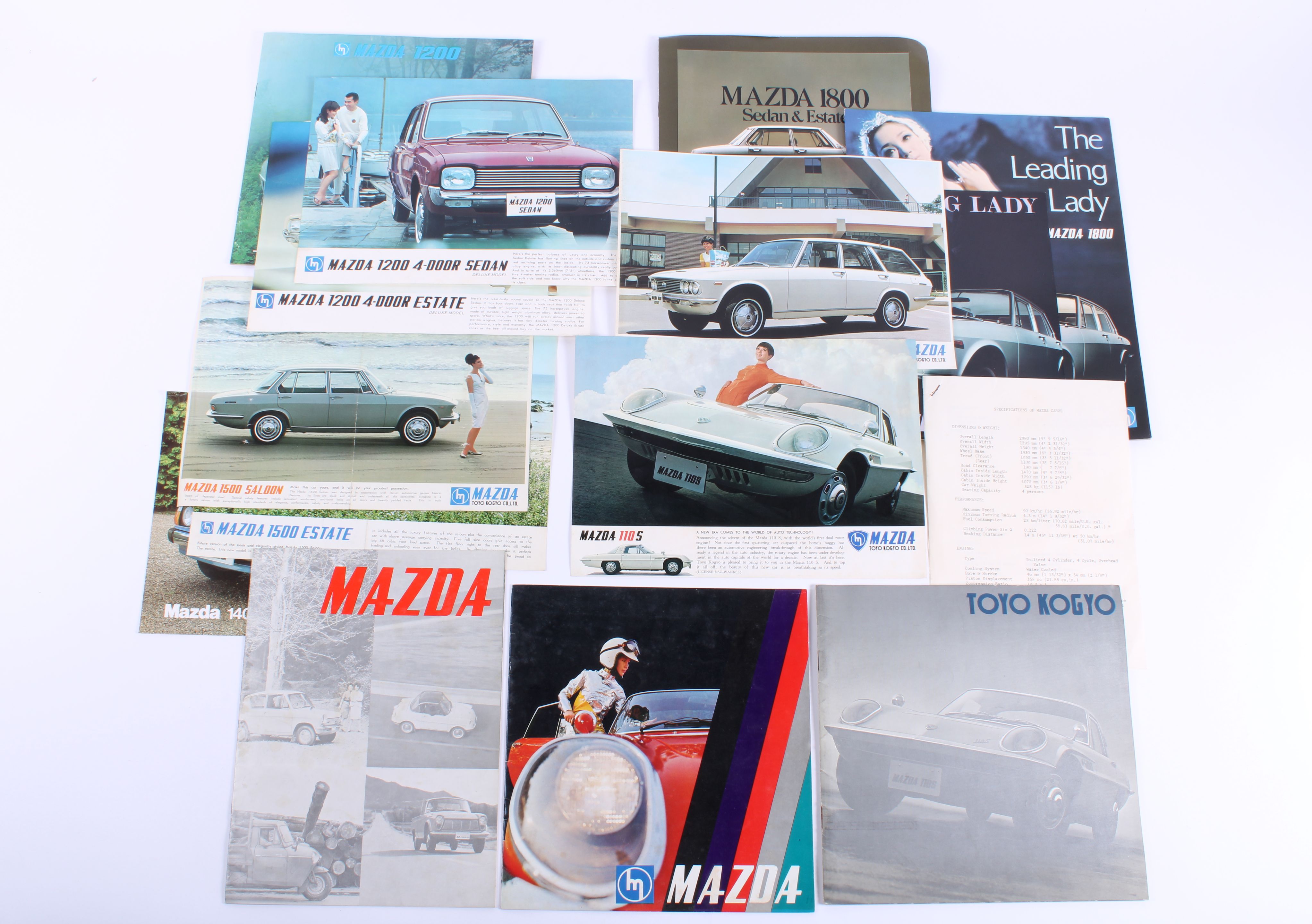 Bonhams Cars : Mazda - assorted sales brochures, catalogues and ...
