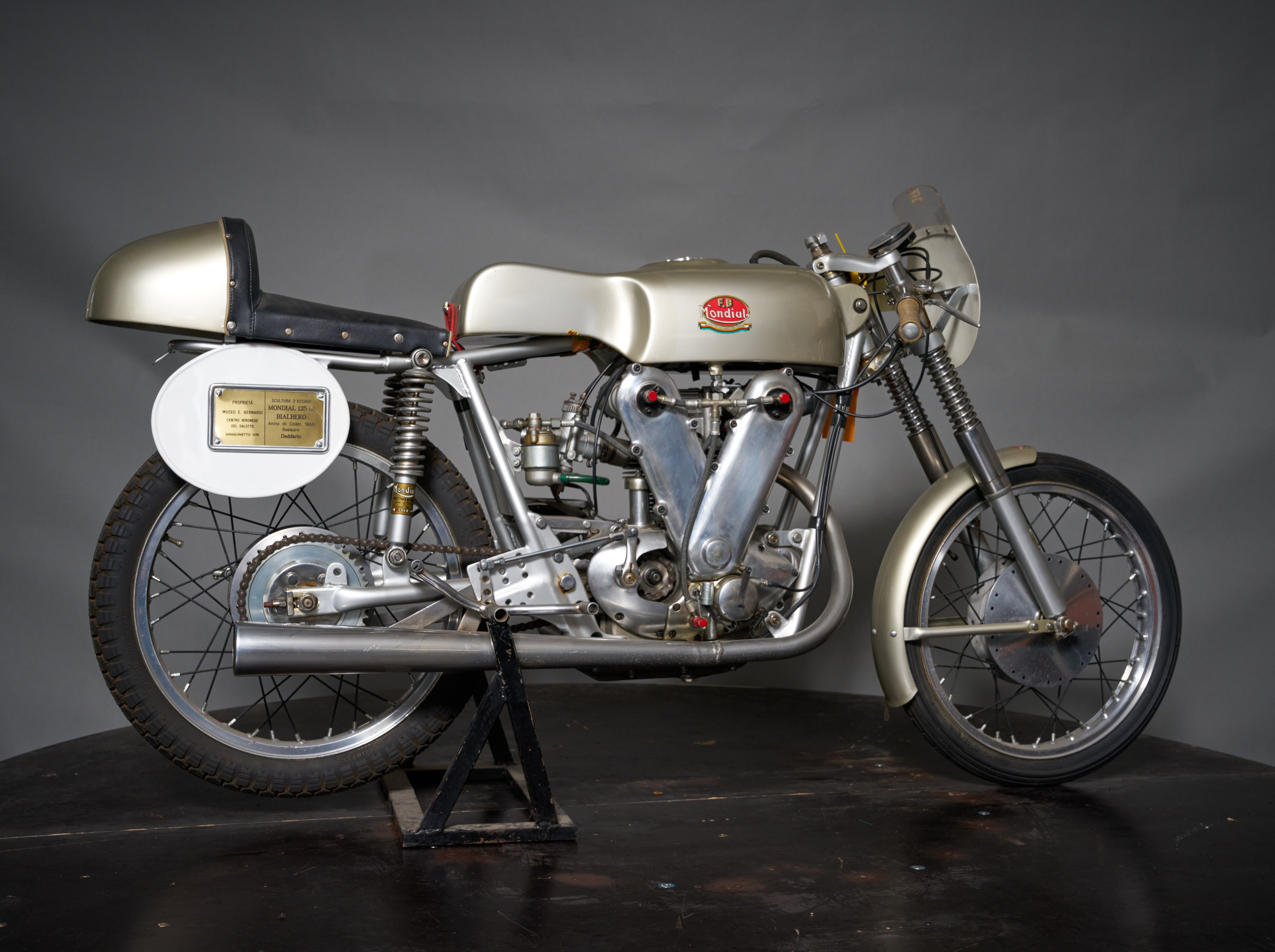 Bonhams Cars : 1953 Mondial 125cc Bialbero Racing Motorcycle Frame no ...