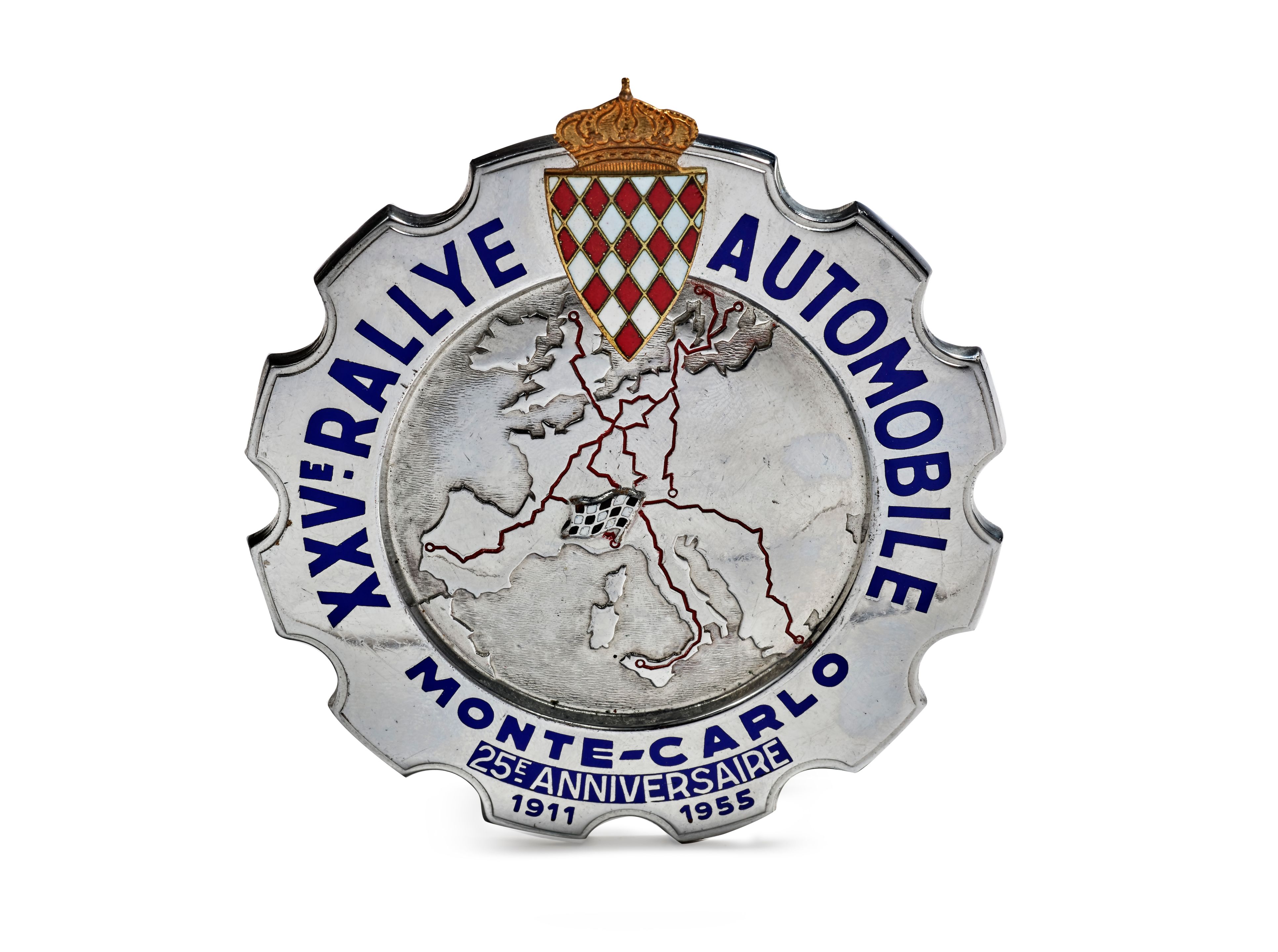 Bonhams Cars : Monte Carlo Rally Badge- 1955