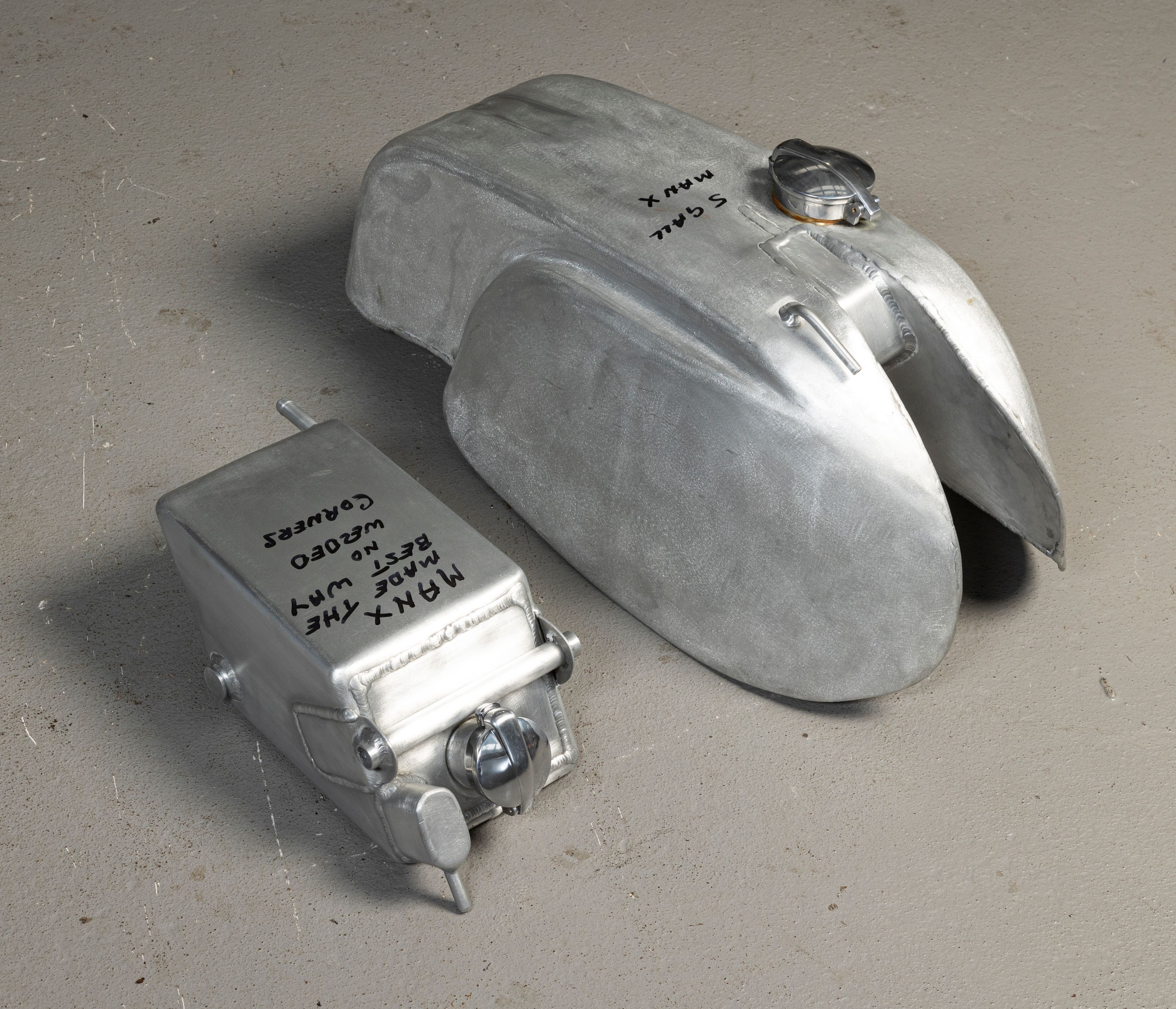 Bonhams Cars : A Norton Manx petrol and oil tank ((2))