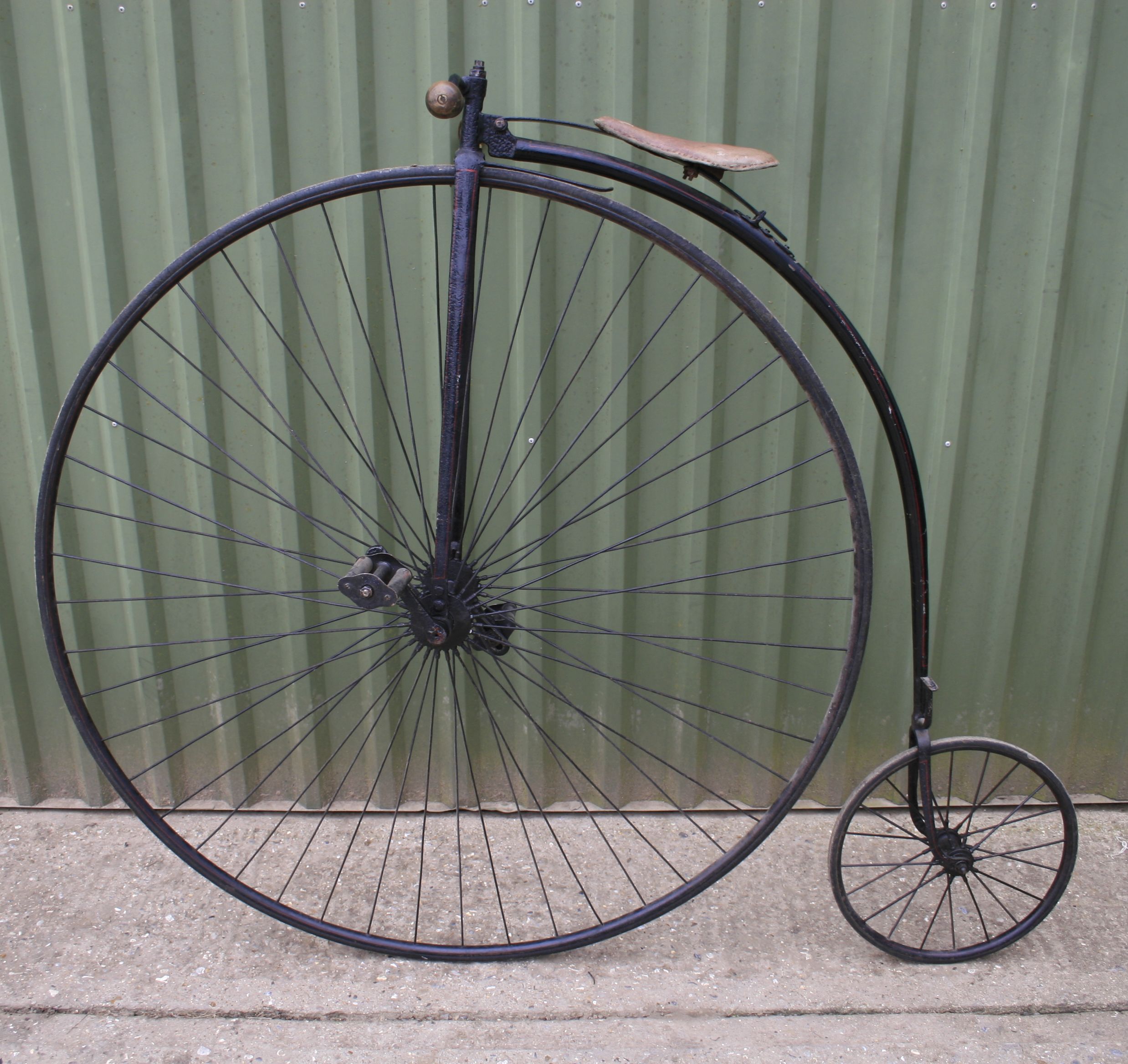 Bonhams Cars : A 52 inch Ordinary bicycle, circa 1880,