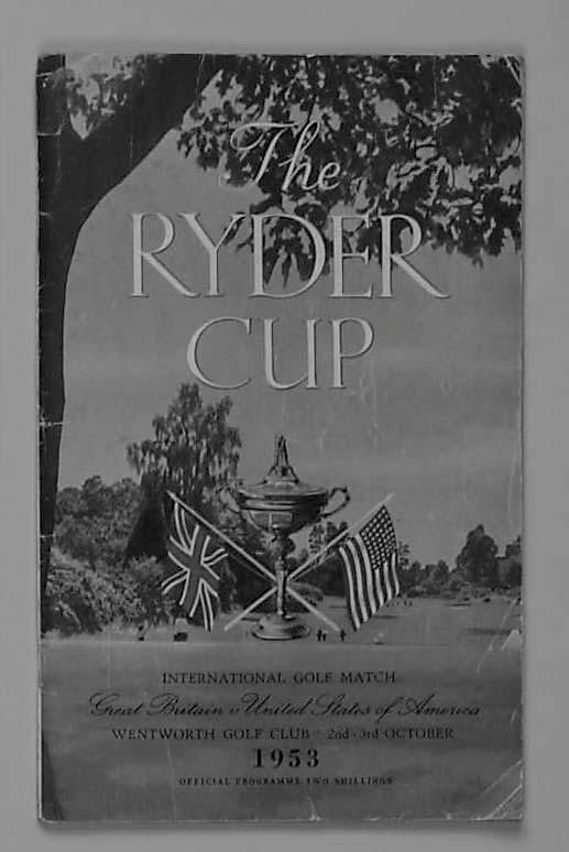 Bonhams : 1953 Ryder Cup Programmes