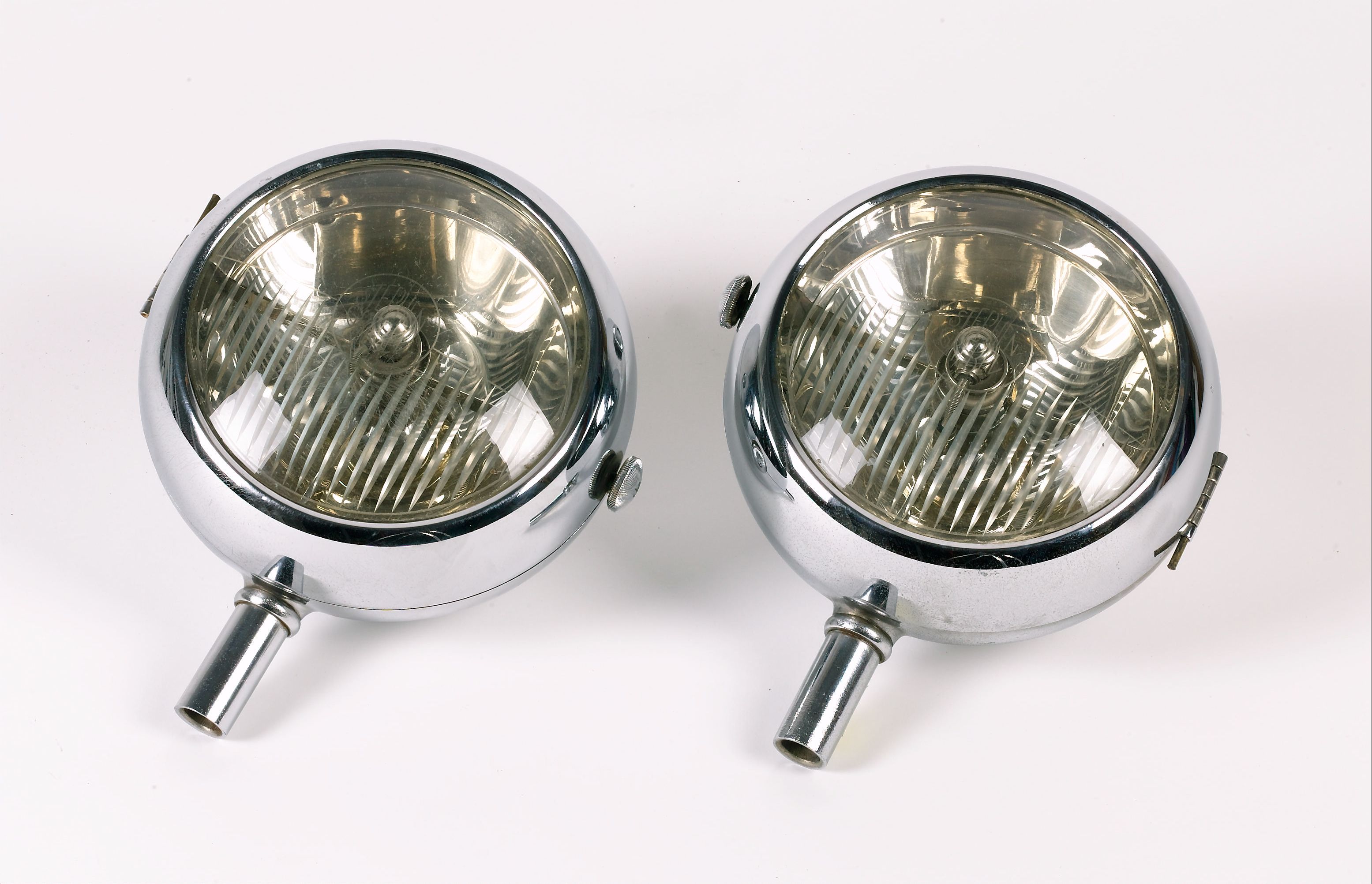 Bonhams Cars : A good pair of matched Stephen Grebel headlamps, French ...