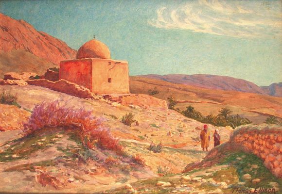 Bonhams : Thomas Ellison (British, 1866-c.1942) View of the Holy Land ...