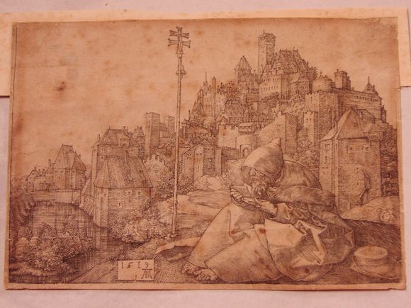 Bonhams : Albrecht Durer St Anthony (Bartsch 58)