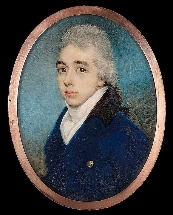 Bonhams : George Place (Irish, d.1805) : A young Gentleman, wearing ...