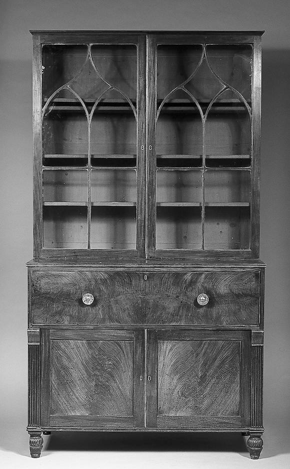 Bonhams A Regency Mahogany Secretaire Bookcase