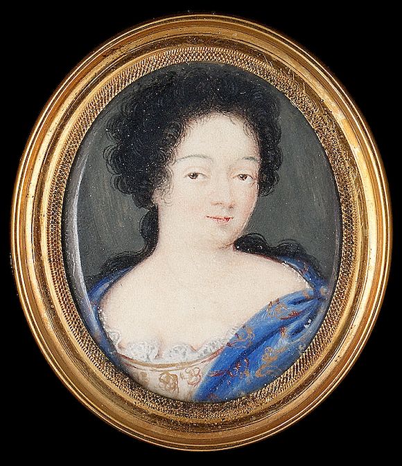 Bonhams : French School (circa 1690) : A Lady, wearing décolleté white ...