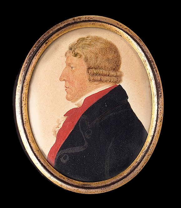 Bonhams : Henry Hervé I (British, fl.c.1800-c.1820) : A silhouette of a ...