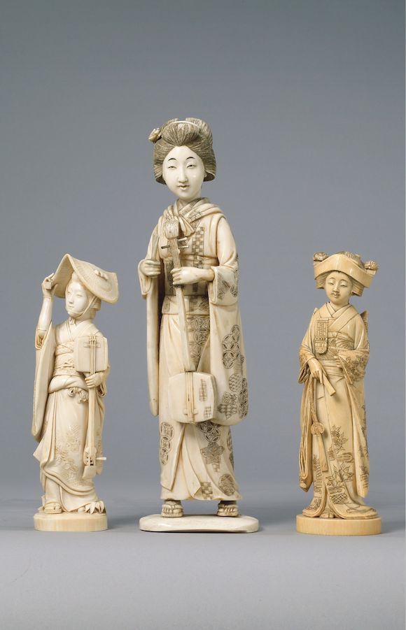 Bonhams : Ivory lady, Japanese