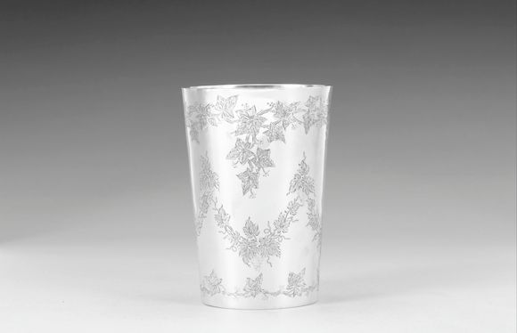Bonhams : A Victorian silver beaker, by Joseph Ridge, Sheffield 1859,