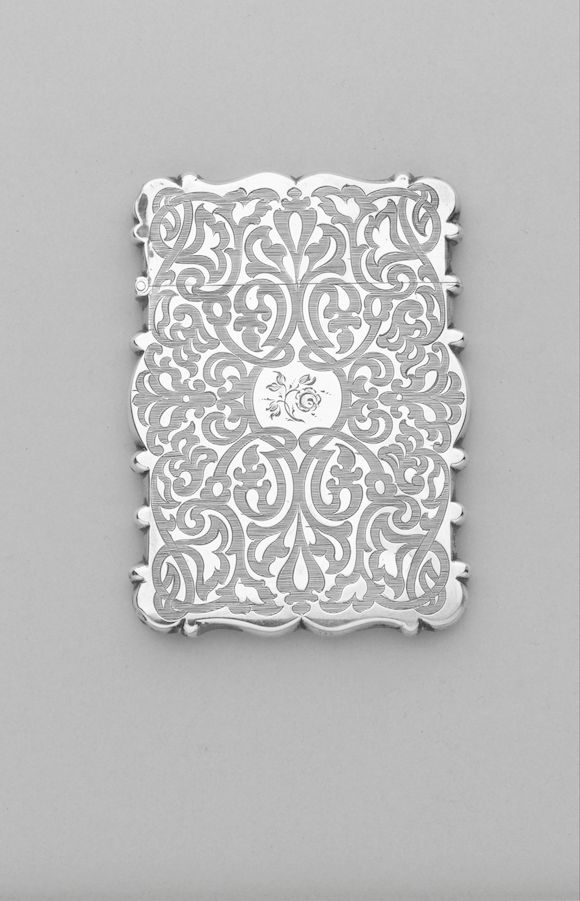 Bonhams : Two Victorian silver card cases, by George Unite Birmingham ...