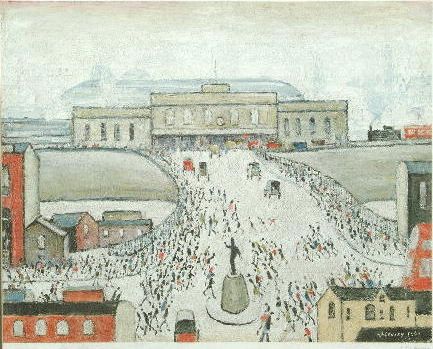 Bonhams : After Laurence Stephen Lowry (1887-1976) "Station Approach ...