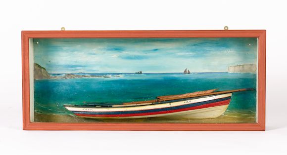 Bonhams : A Dioram model of the Yorkshire Coble LILY 70 x 30 x 12cm