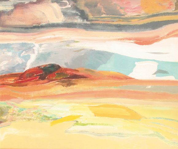 Bonhams : Derek Hyatt (British, b.1931) Time Moves Across the Move 31 x ...