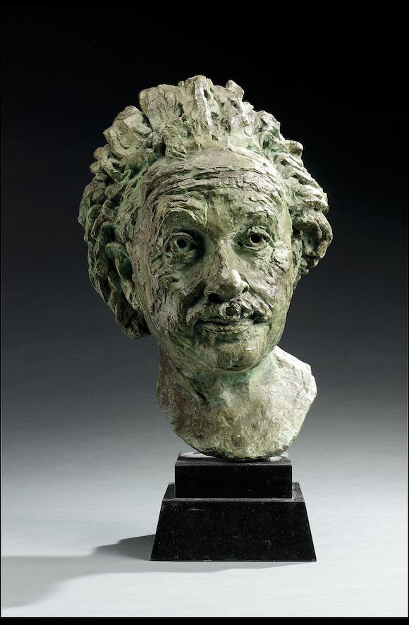 Bonhams : Sir Jacob Epstein L.G. (1880-1959) Albert Einstein 44.5 cm ...