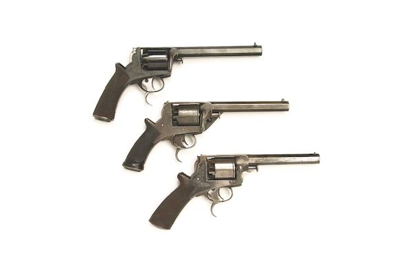 Bonhams : A 54-Bore Tranter Patent Five-Shot Double-Action Percussion ...