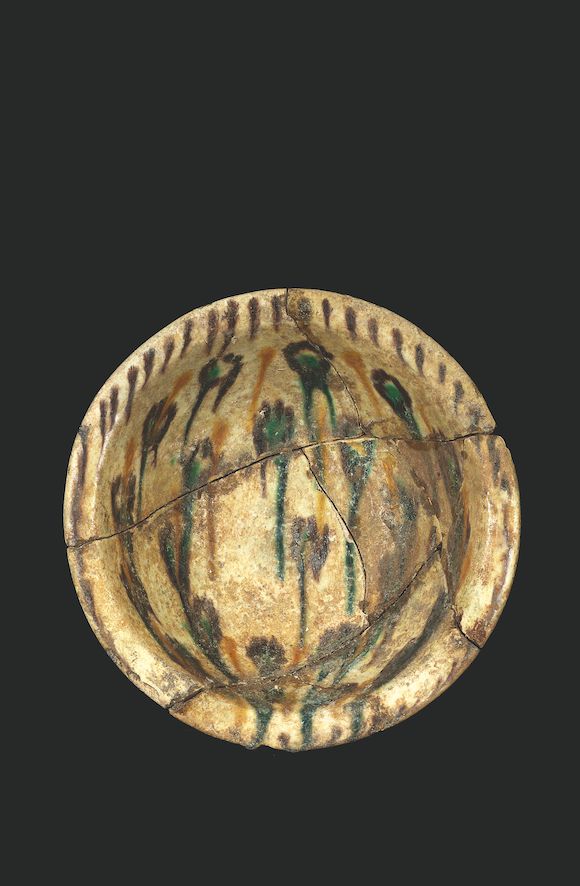 Bonhams : A splashed ware pottery Bowl Egypt or Mesopotamia, 9th/10th ...