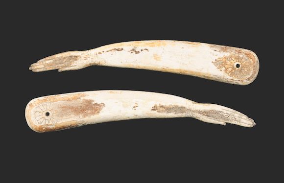 Bonhams : A pair of Egyptian ivory clappers New Kingdom, circa 1567 ...