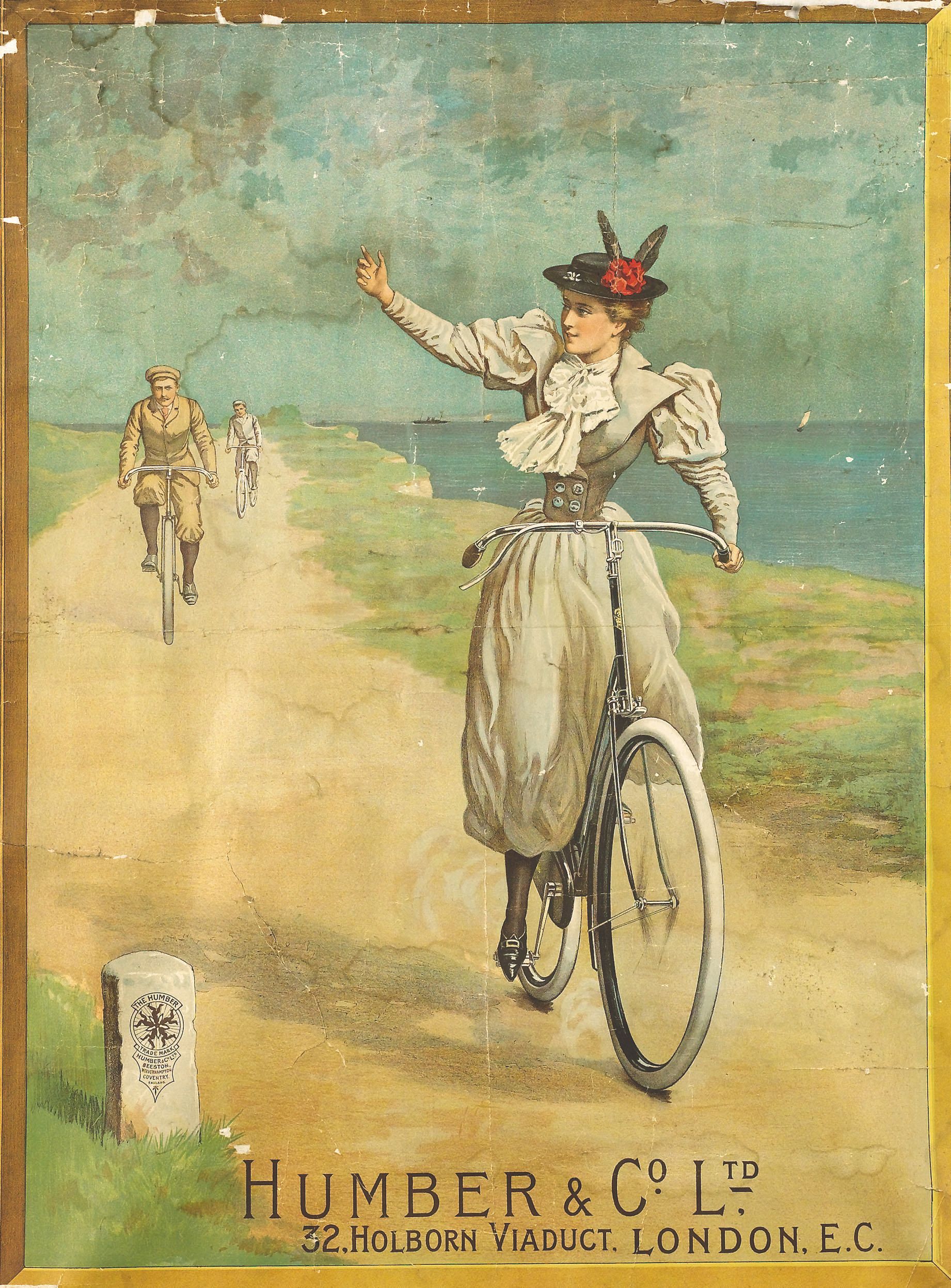 Bonhams Cars : A Humber Bicycles advertising poster, British, circa ...